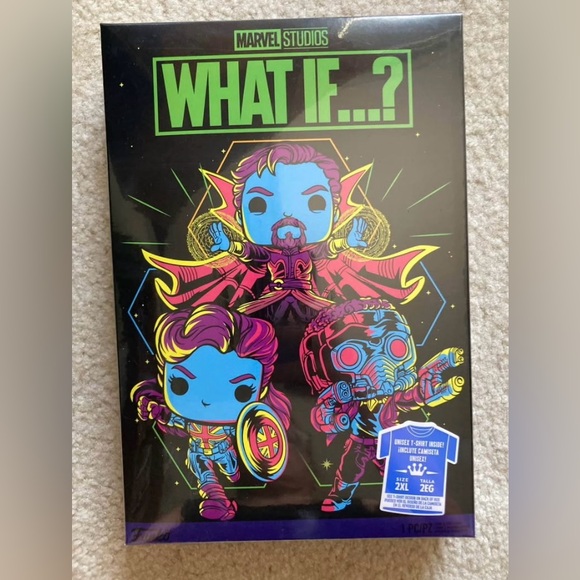 Funko | Shirts | Funko What If Black Tshirt With Colorful Characters ...